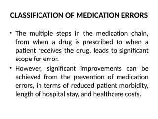 Chapter 1 MEDICATION ERRORr Me.pptxpptxx | PPT