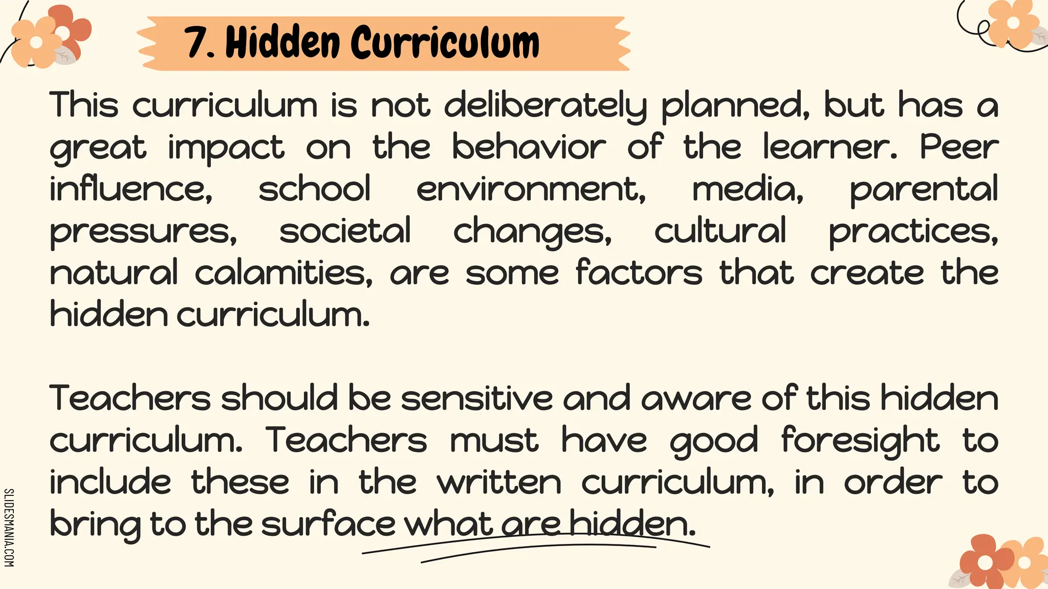 the teacher and the school curriculum... | PPTX