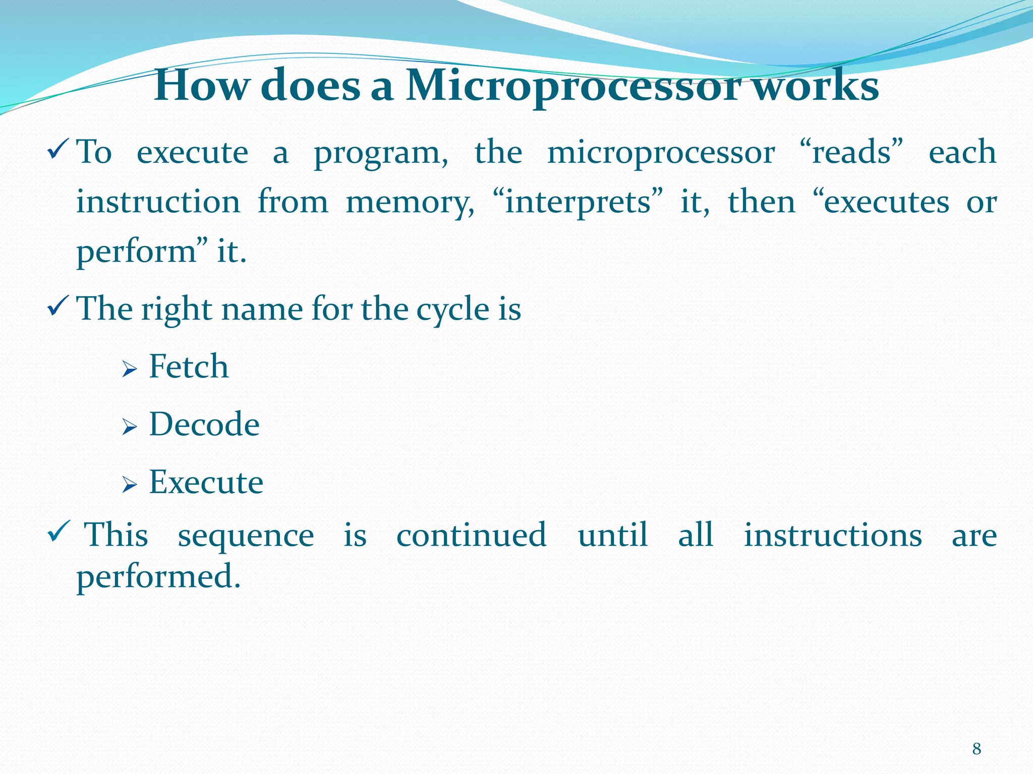 Chapter 1 microprocessor introduction | PPTX Chapter 1 microprocessor introduction | PPTX