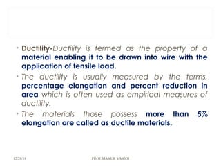 Chapter 1 INTRODUCTION TO MATERIAL SCIENCE AND METALLURGY | PPT