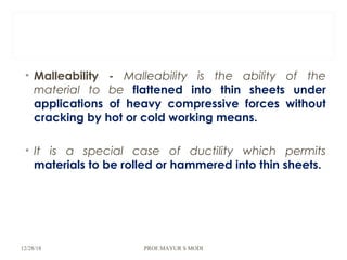 Chapter 1 INTRODUCTION TO MATERIAL SCIENCE AND METALLURGY | PPT