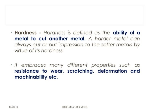 Chapter 1 INTRODUCTION TO MATERIAL SCIENCE AND METALLURGY | PPT | Chemistry | Science