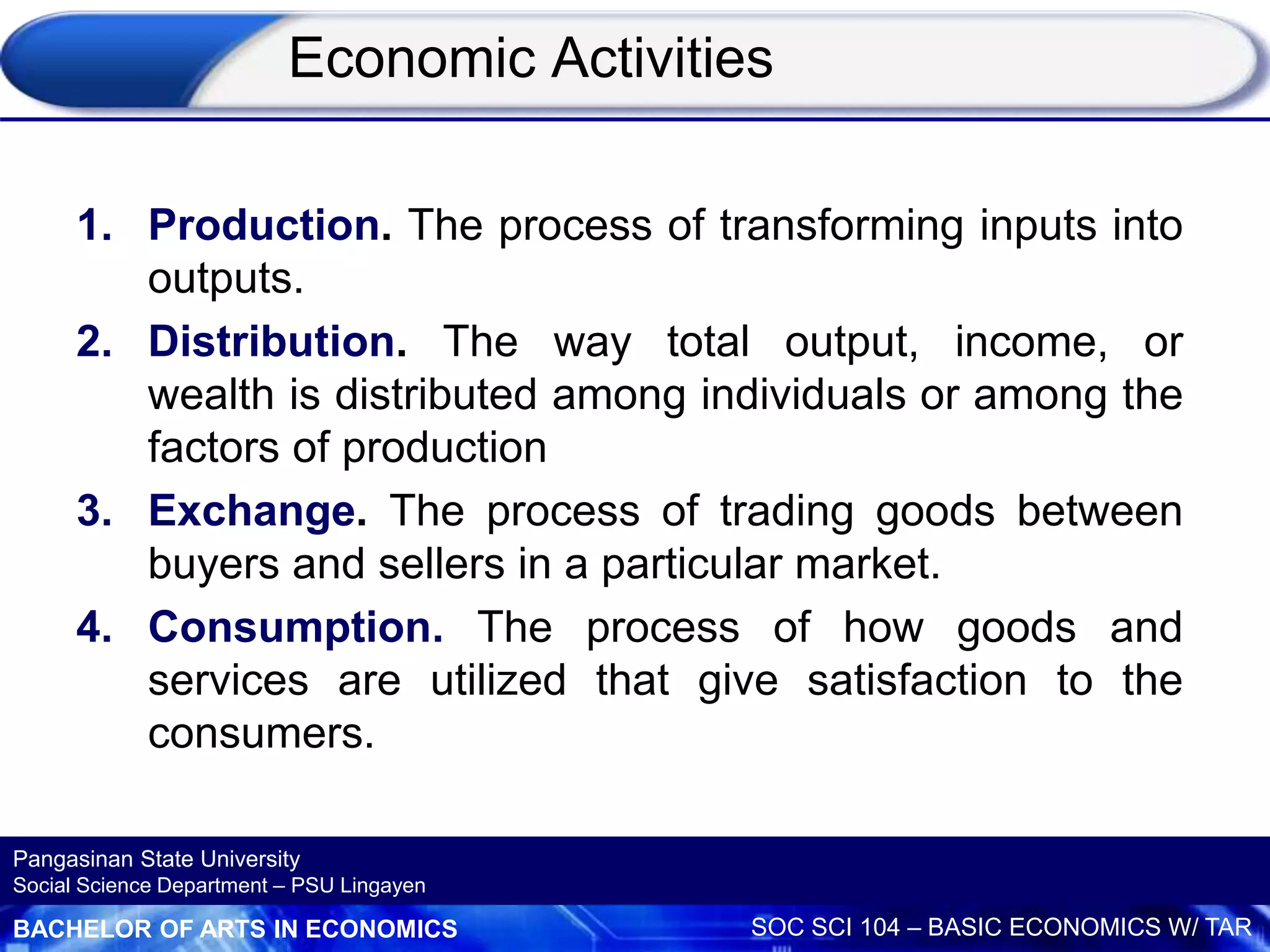 Nature and Scope of Economics | PPTX
