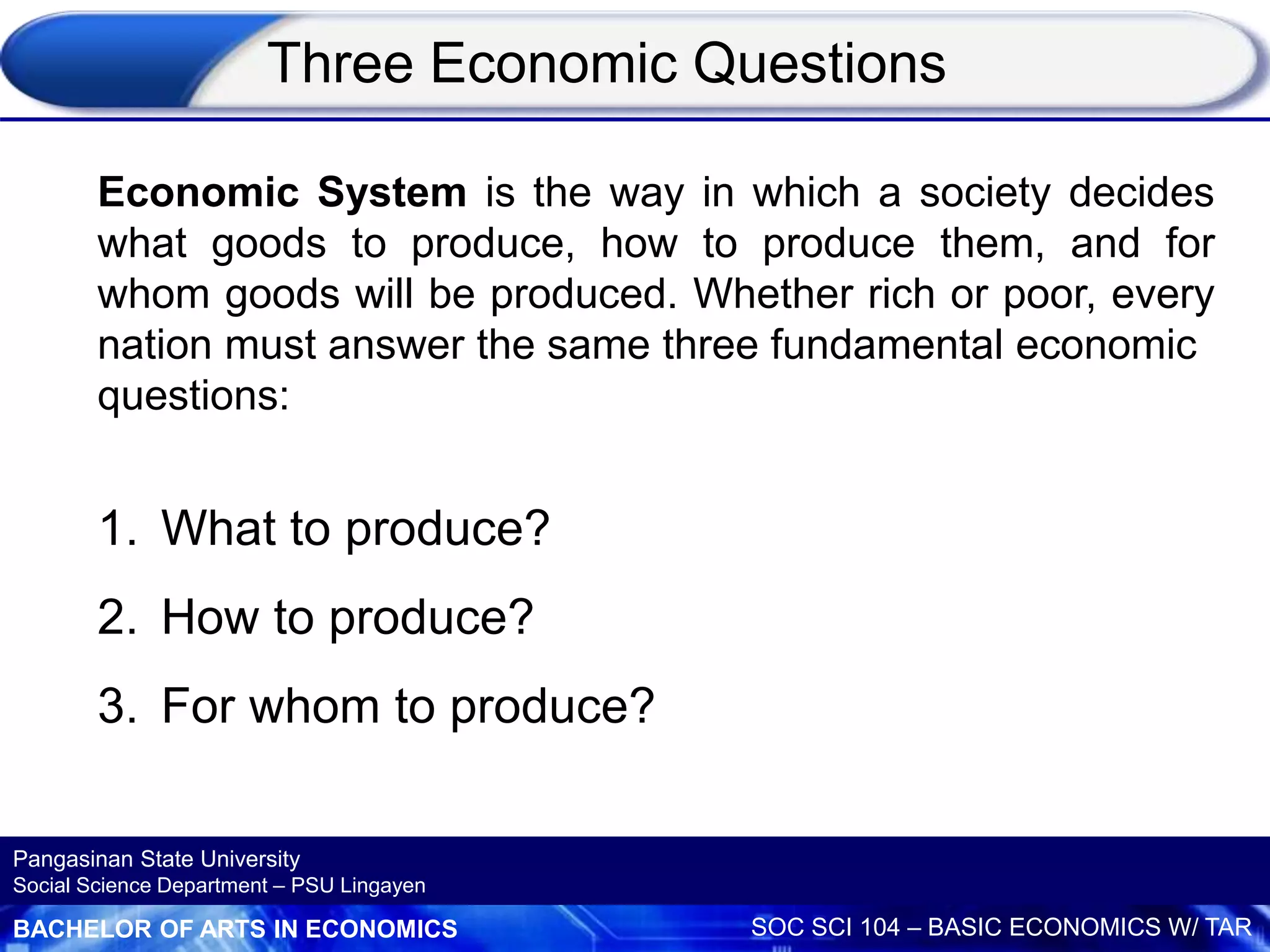 Nature and Scope of Economics | PPTX