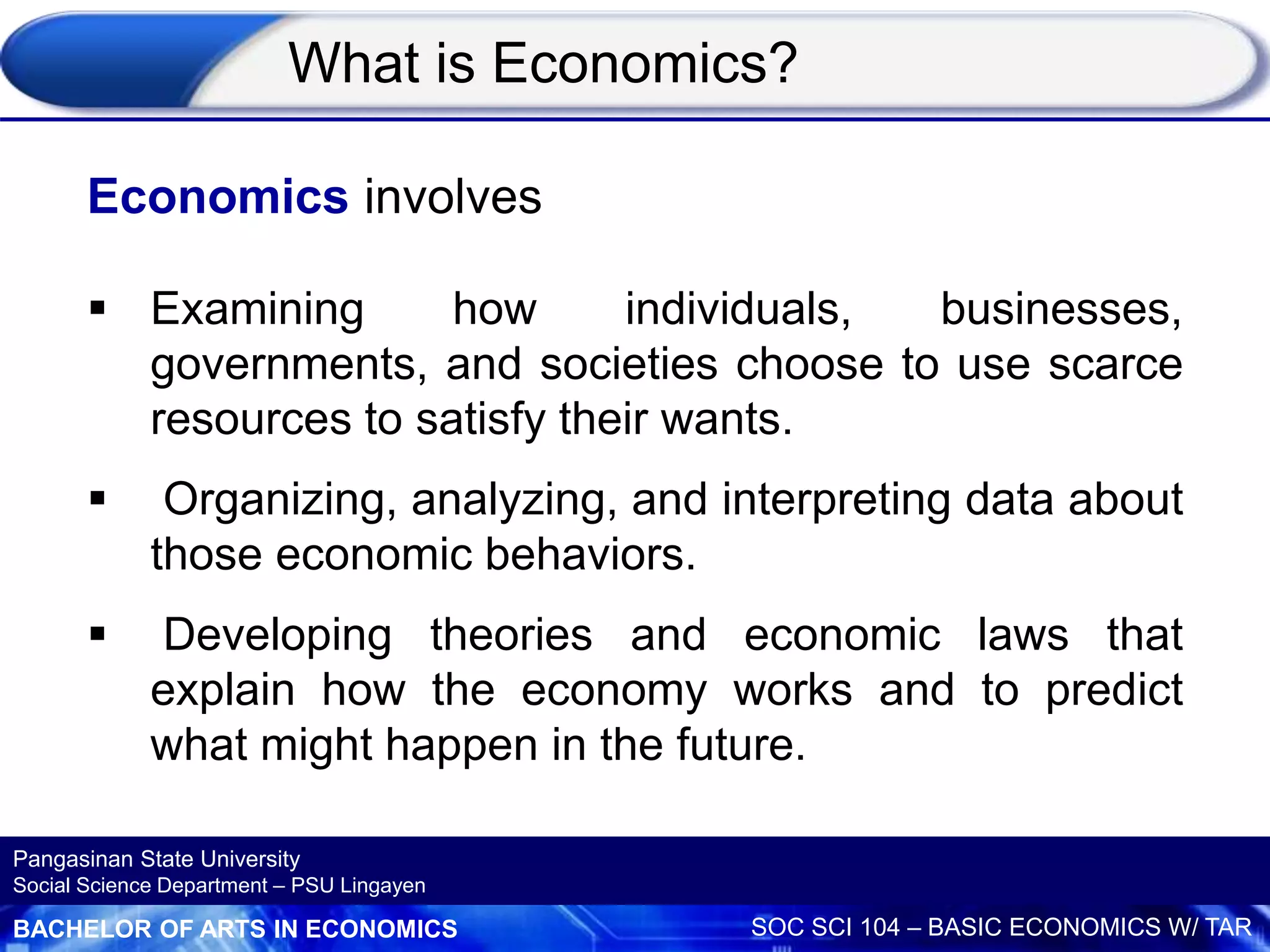 Nature and Scope of Economics | PPTX