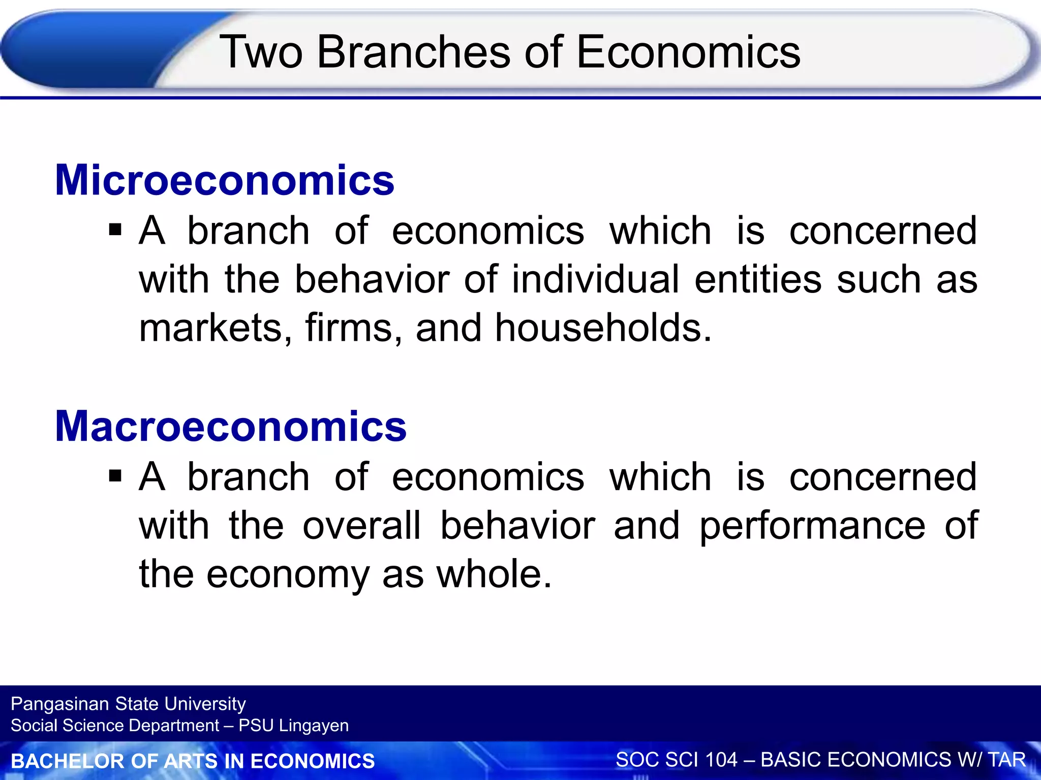 Nature and Scope of Economics | PPTX