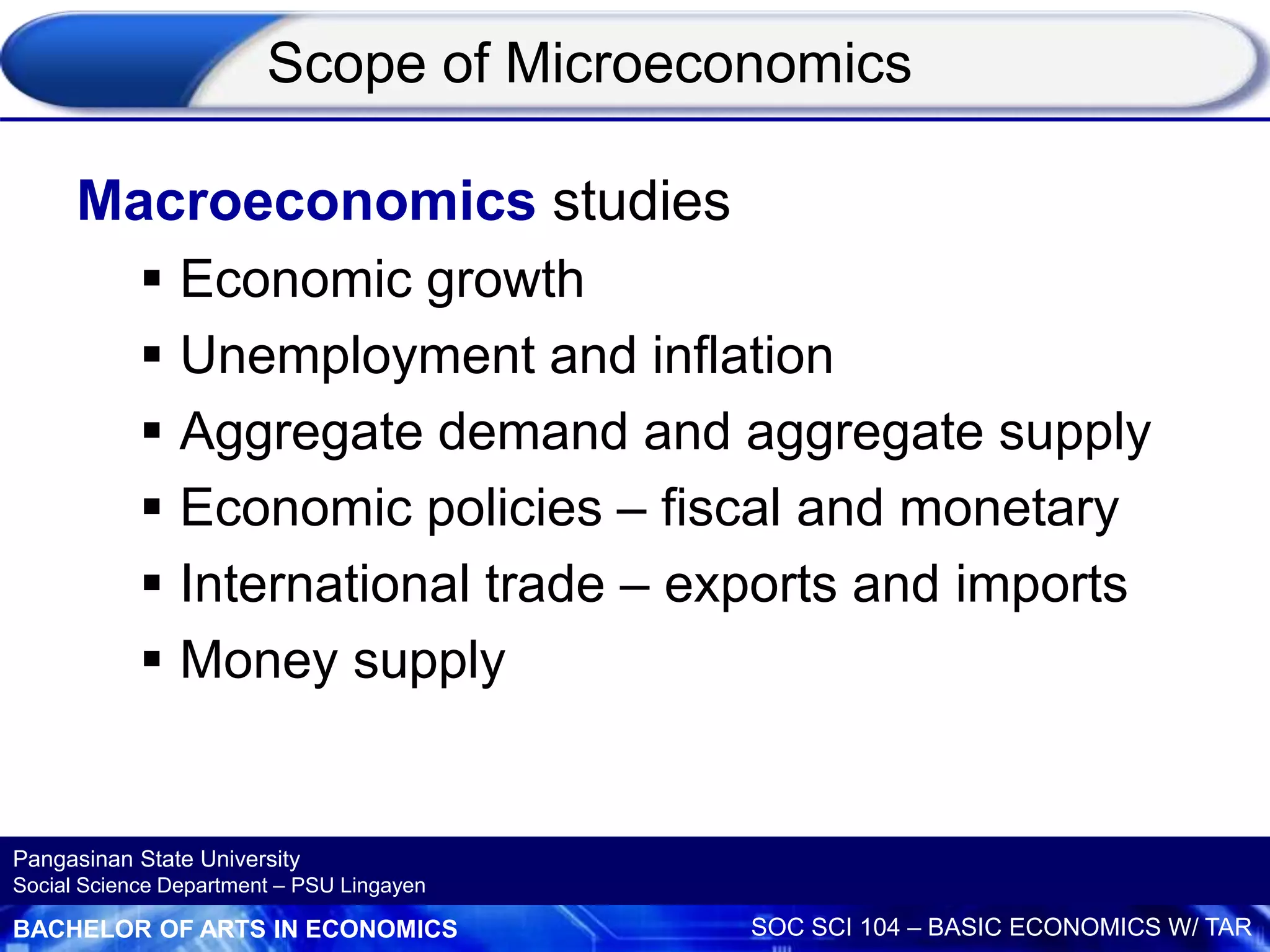 Nature and Scope of Economics | PPTX