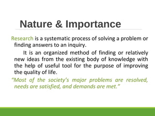 Nature of Inquiry and Research | PPT