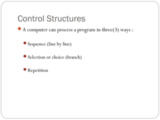 Chapter 1 Nested Control Structures | PPT