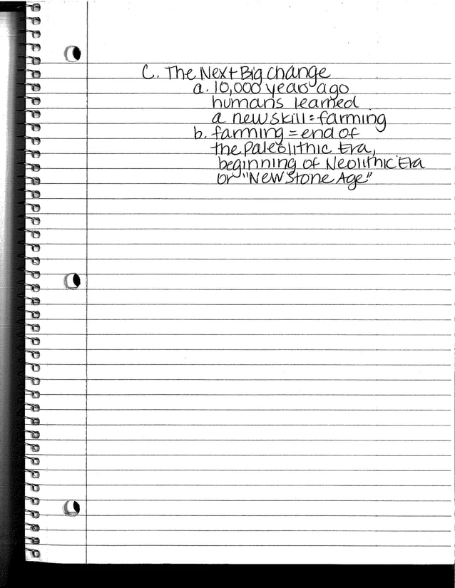 Chapter 1 Notes: Early Humans | PDF