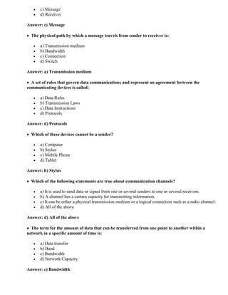 Chapter 1 Notes, MCQs and QA (Computer Network).pdf