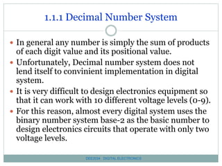 Chapter 1 number and code system sss | PPSX