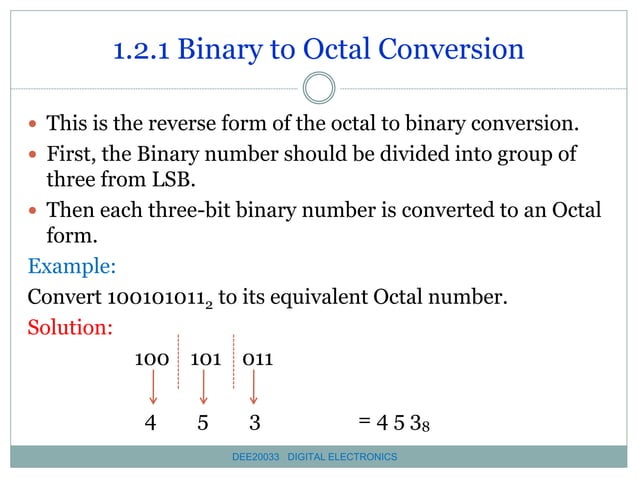 Chapter 1 number and code system sss | PPT