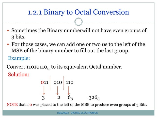 Chapter 1 number and code system sss | PPT