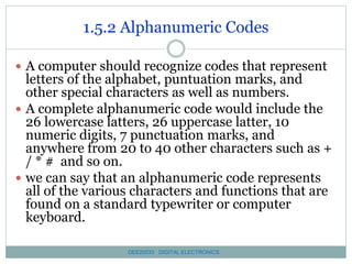 Chapter 1 number and code system sss | PPSX