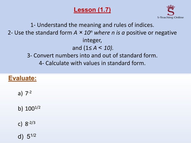 Chapter 1 Numbers IGCSE- part 2 | PDF | Education
