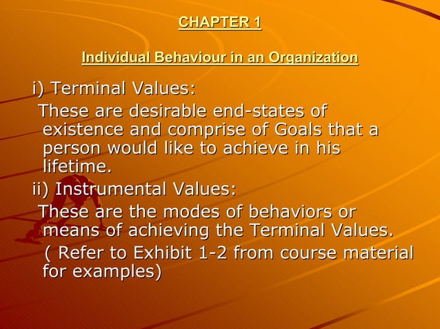 Organisational Behavior: Individual Behavior In An Organization | PDF ...