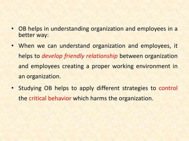 Introduction to Organizational Behavior | PPTX