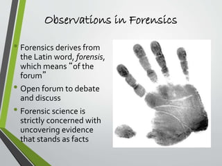 Chapter 1 Observation Skills | PPTX