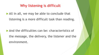 Chapter 1 of how to teach listening | PPTX