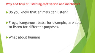 Chapter 1 of how to teach listening | PPTX