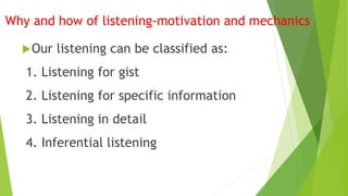 Chapter 1 of how to teach listening | PPTX