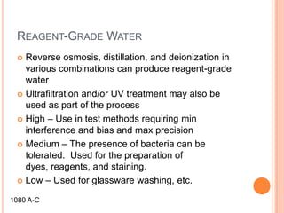 Chapter 1 of Standard Methods for the Examination of Water and ...