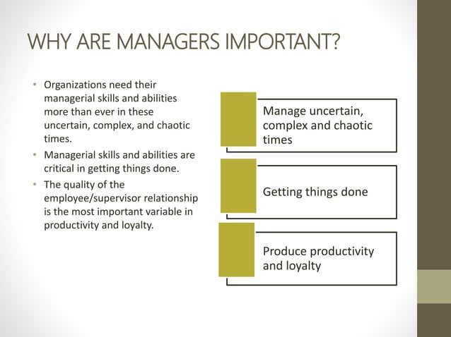 Chapter 1 : Foundations Of Management | PPTX | Executive Leadership ...