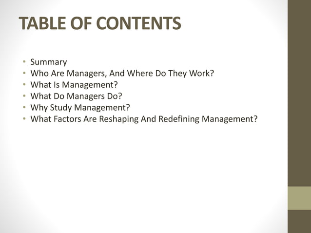 Chapter 1 : Foundations Of Management | PPTX | Executive Leadership ...