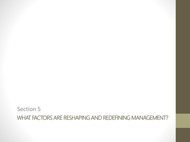 Chapter 1 : Foundations Of Management | PPTX | Executive Leadership ...