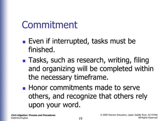 Chapter 1 one paralegal in civil litigation civ lit 2nd | PPTX