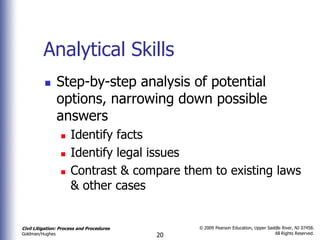 Chapter 1 one paralegal in civil litigation civ lit 2nd | PPTX