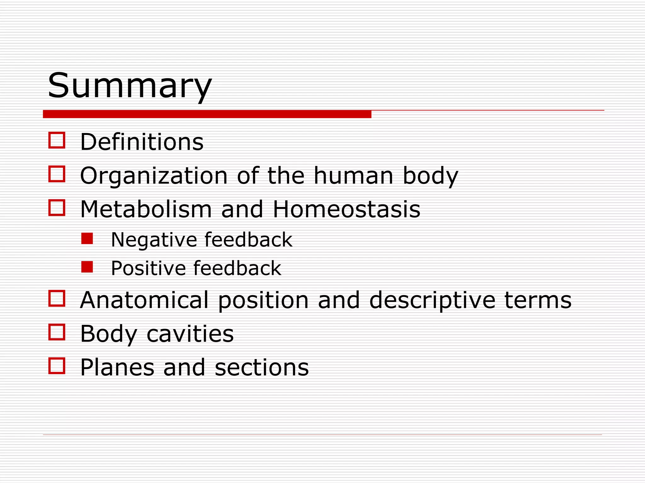 Chapter 1--Organization and General Plan of the Body | PPT