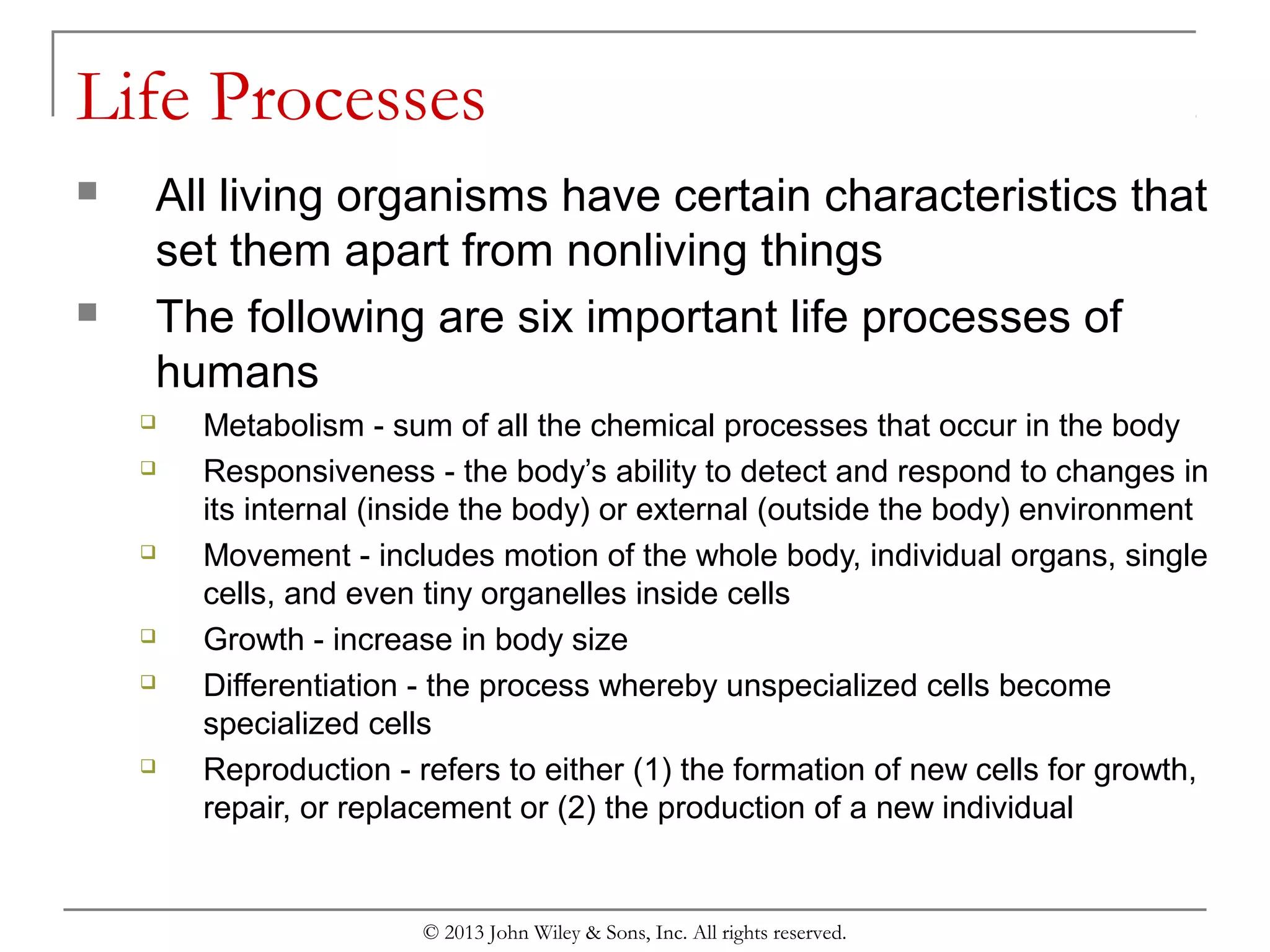 Chapter 1 organization of the human body | PPT