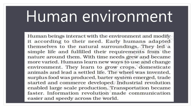 Chapter 1 our environment for class 7 | PPTX