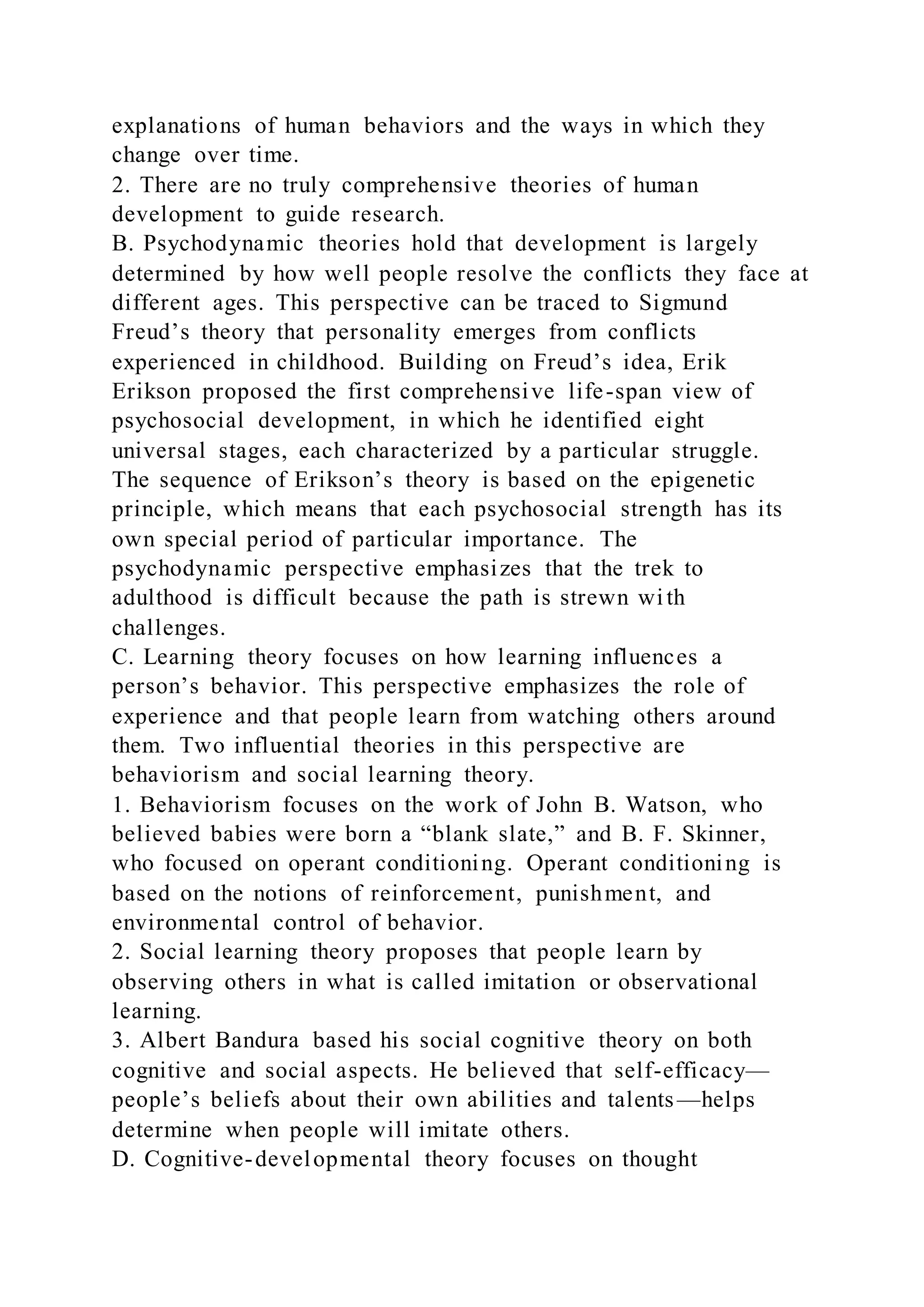 Chapter 1 OutlineI. Thinking About DevelopmentA. What Is Hum | PDF