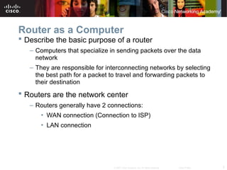 Chapter 1 Overview - Introduction to Routing and Packet Forwarding | PPT