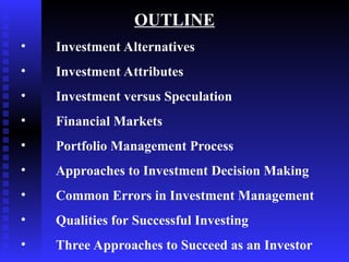 Comprehensive Guide to Investment Strategies and Portfolio Management | PPT