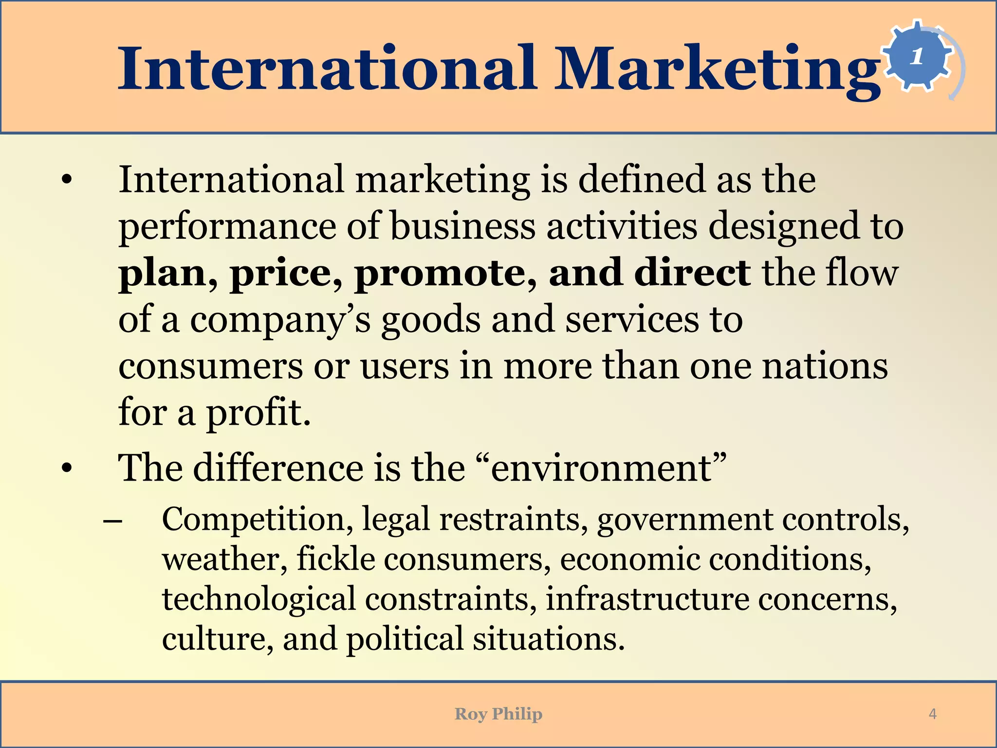 Chapter 1 overview_international_marketing_15th_edition | PPT
