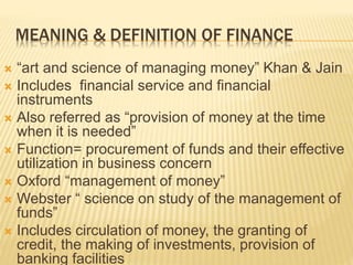 Chapter 1 overview of financial management | PPTX