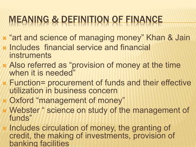 Chapter 1 overview of financial management | PPT