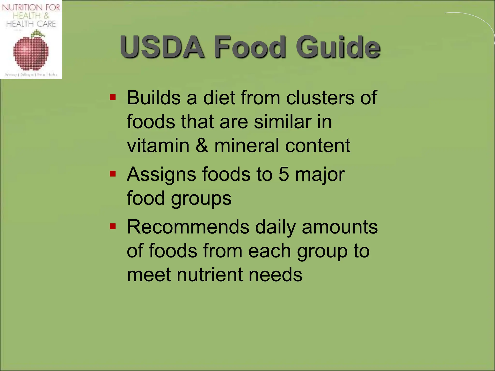 chapter1 Overview of Nutrition and Health.ppt