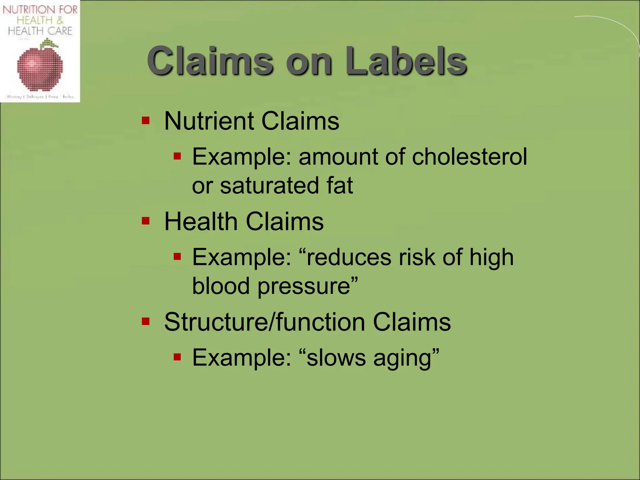 chapter1 Overview of Nutrition and Health.ppt