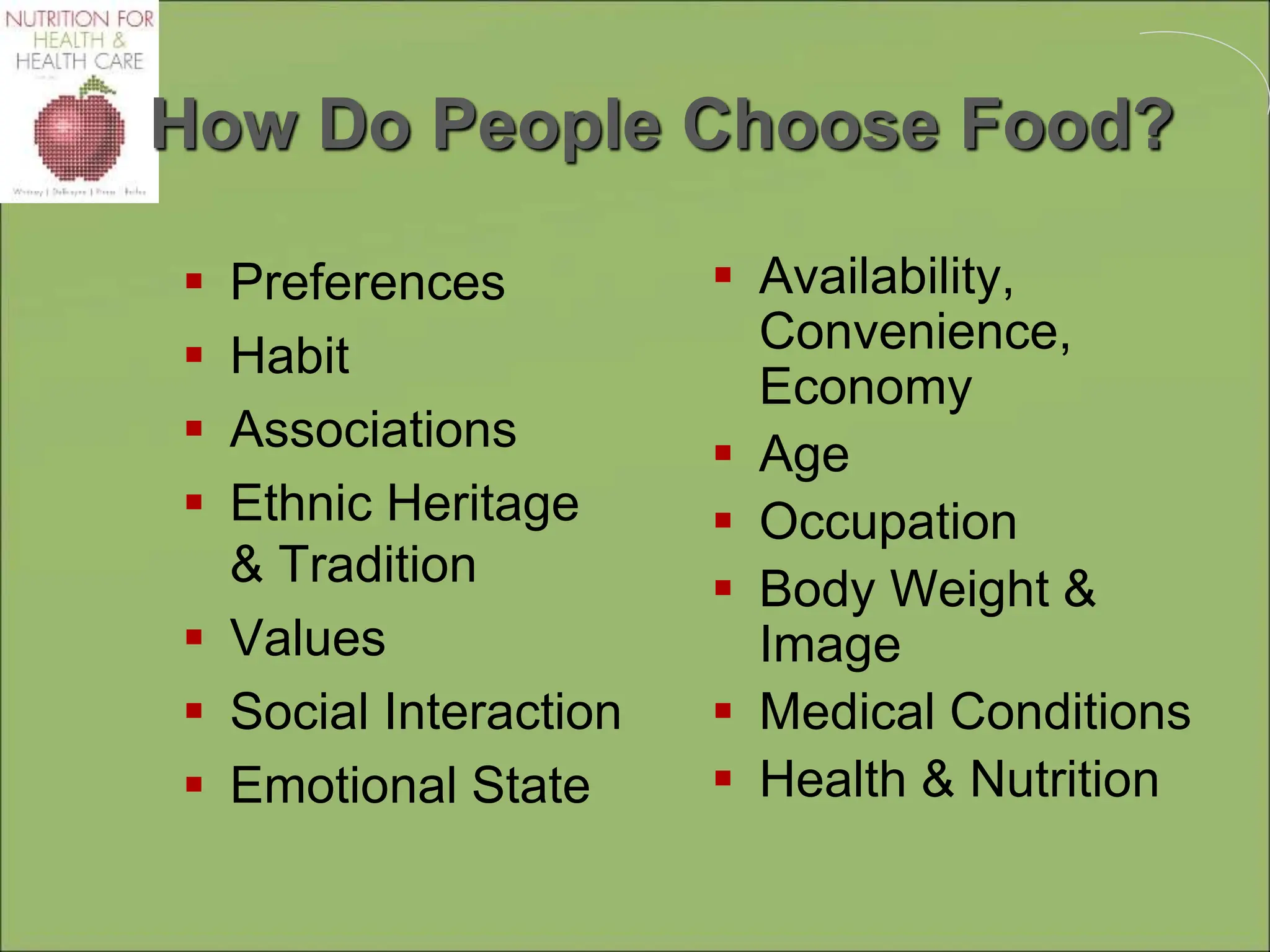 chapter1 Overview of Nutrition and Health.ppt