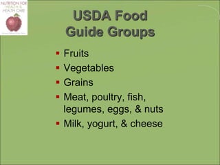 chapter1 Overview of Nutrition and Health.ppt