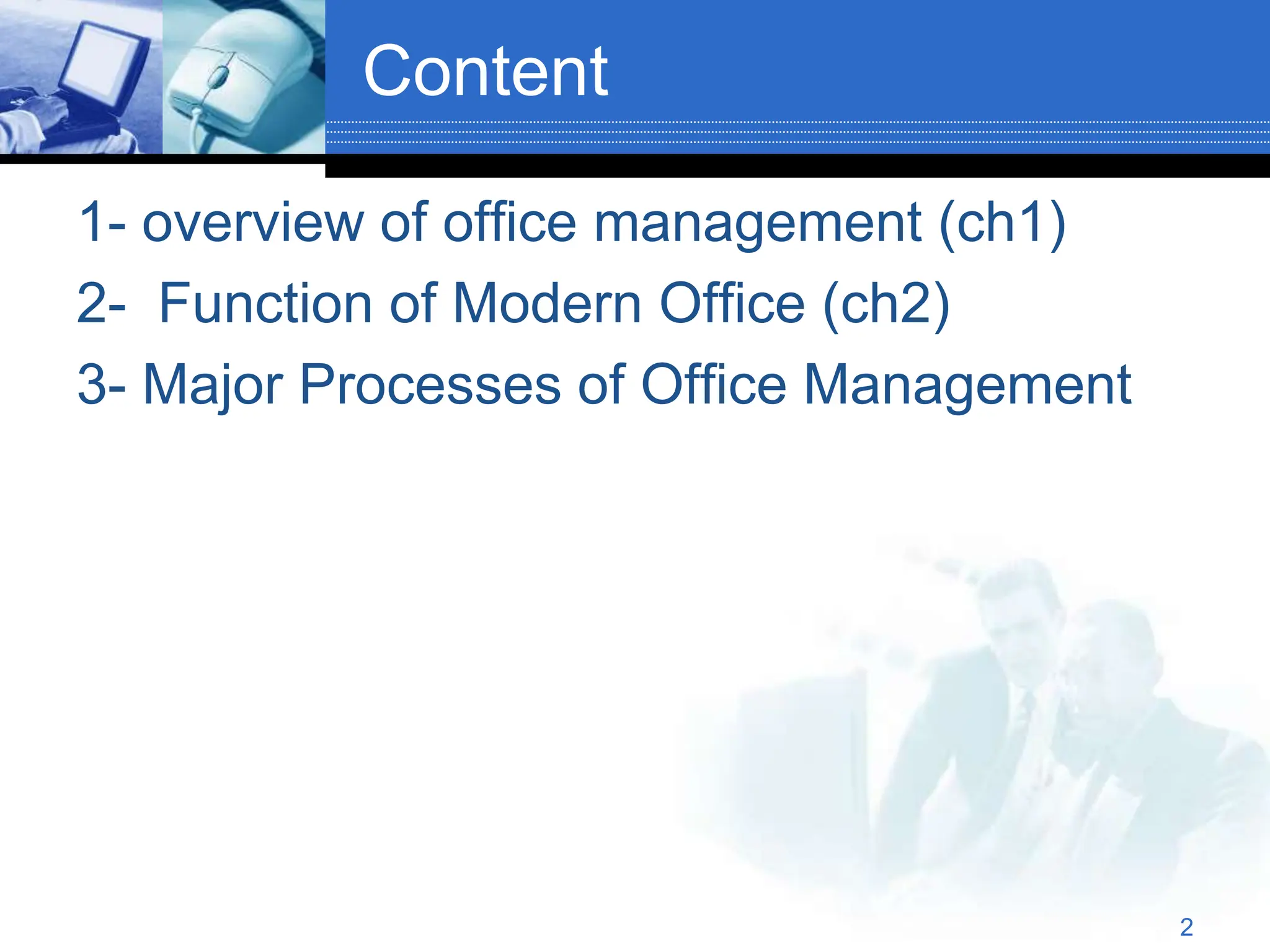chapter1 overview of OFFICE MANAGEMENT - نسخة.ppt