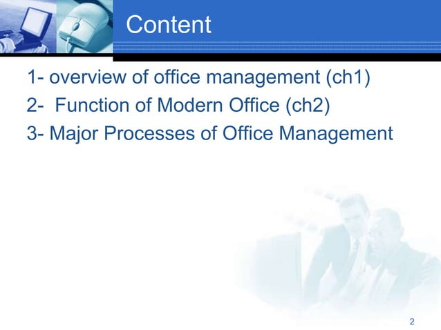 chapter1 overview of OFFICE MANAGEMENT - نسخة.ppt