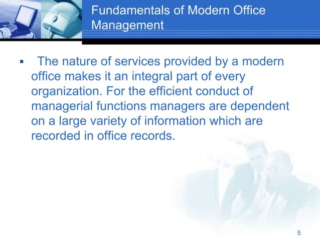 chapter1 overview of OFFICE MANAGEMENT - نسخة.ppt