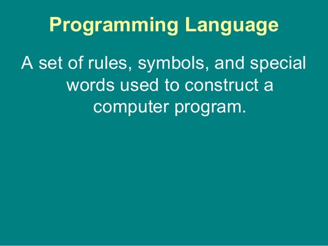 Chapter #1 overview of programming and problem solving