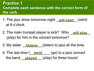 Chapter 1 Overview of Verb Tenses | PPTX